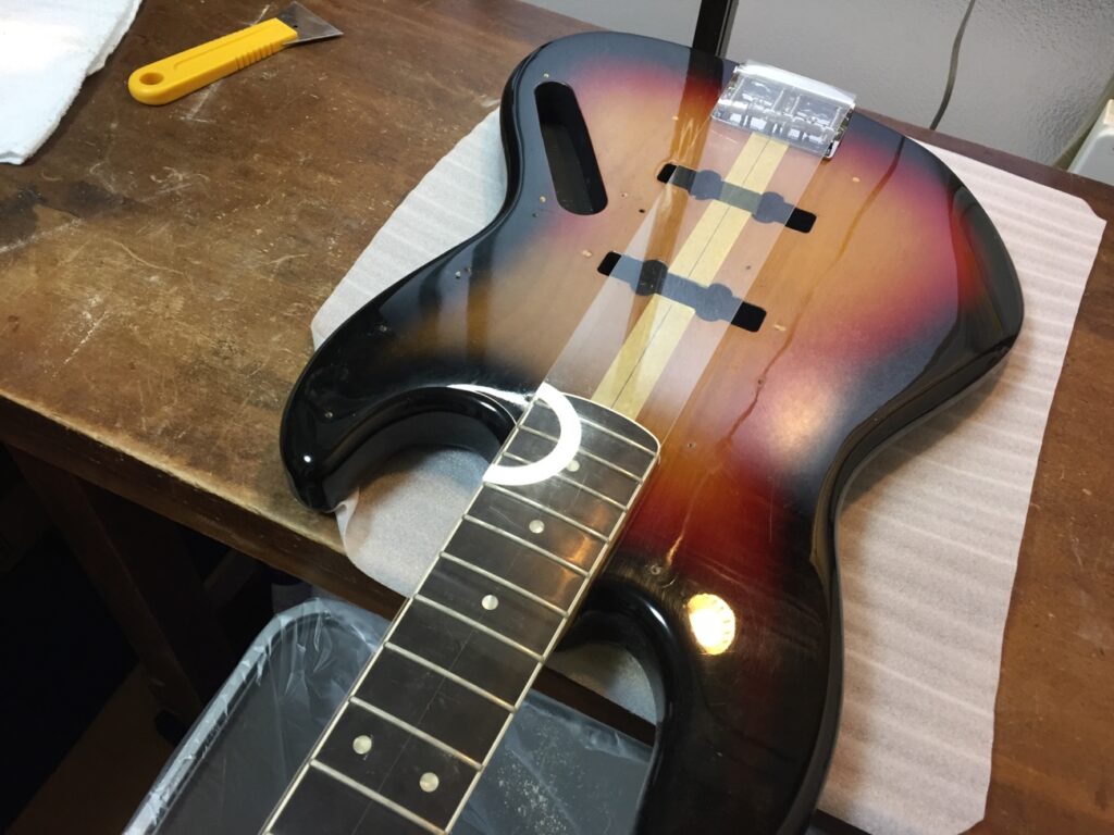 ネックポケットの加工【フェンダージャパンJBボディと特注ネックのリフィニッシュ-2】 | Birdcageブログ