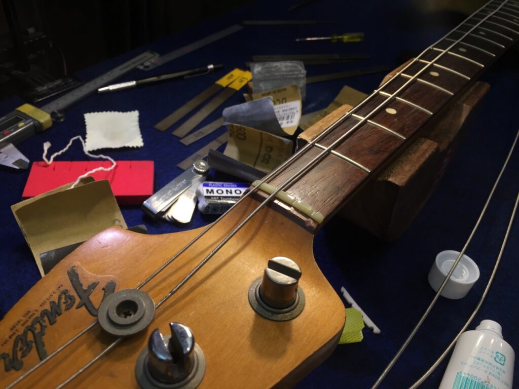 ナットの加工【64年製ブロンドJBのネジ穴修理-8】 | Birdcageブログ